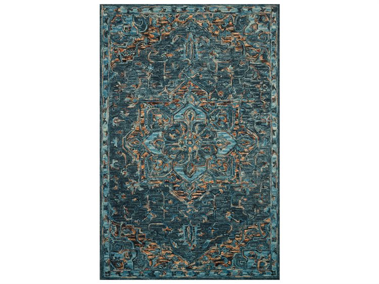 Loloi Rugs Victoria Bordered Area Rug | LLVITRVK15TEML