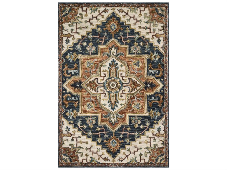 Loloi Rugs Victoria Bordered Area Rug | LLVITRVK15TEML