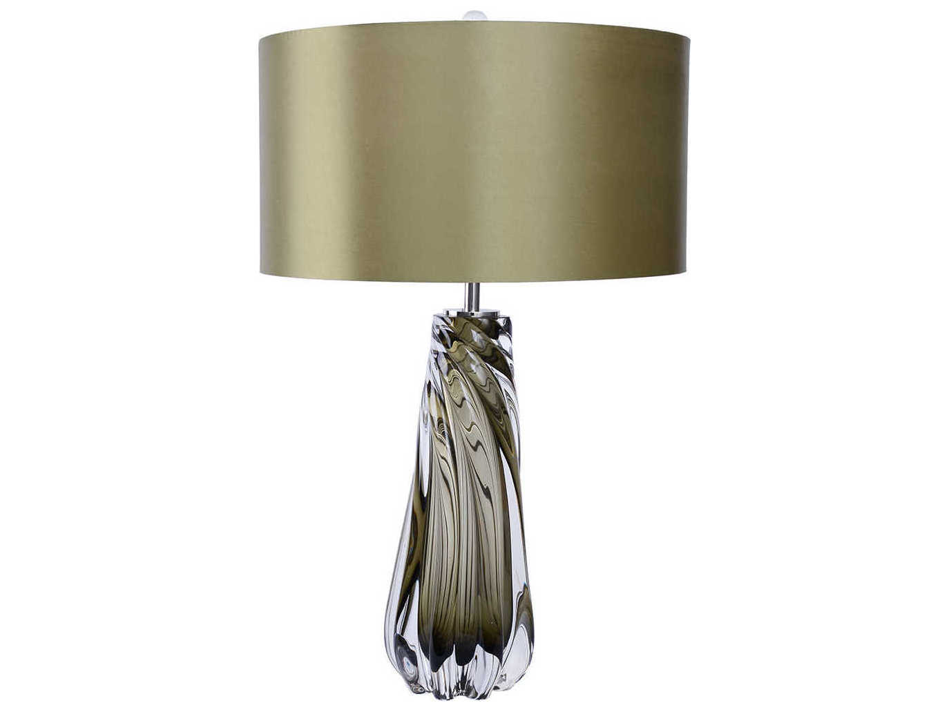 Lucas McKearn Dalrymple Clear Smokey Grey 1-light Glass Buffet Lamp ...
