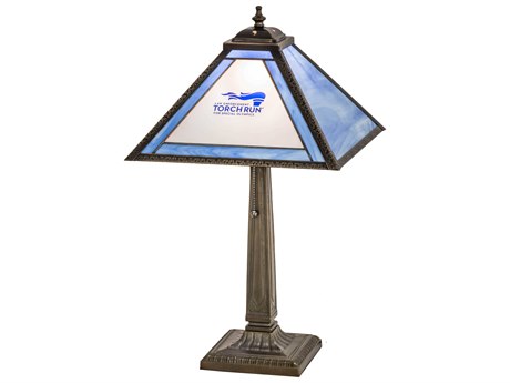 Meyda Tiffany Sun Moon & Stars Blue Table Lamp | MY153615