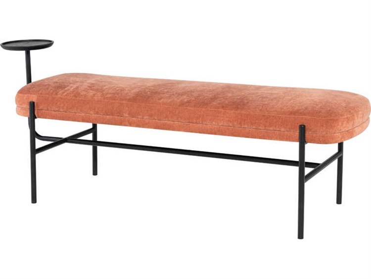 Nuevo Inna Nectarine / Black Matte Accent Bench | NUEHGMV246