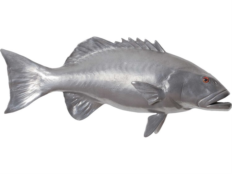 Phillips Collection Polished Aluminum Coral Trout Fish 3D Wall Art ...