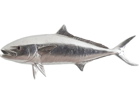 Phillips Collection Silver Leaf Wahoo Fish 3D Wall Art | PHCPH62417
