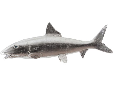 Phillips Collection Silver Leaf Coral Trout Fish 3D Wall Art | PHCPH64543