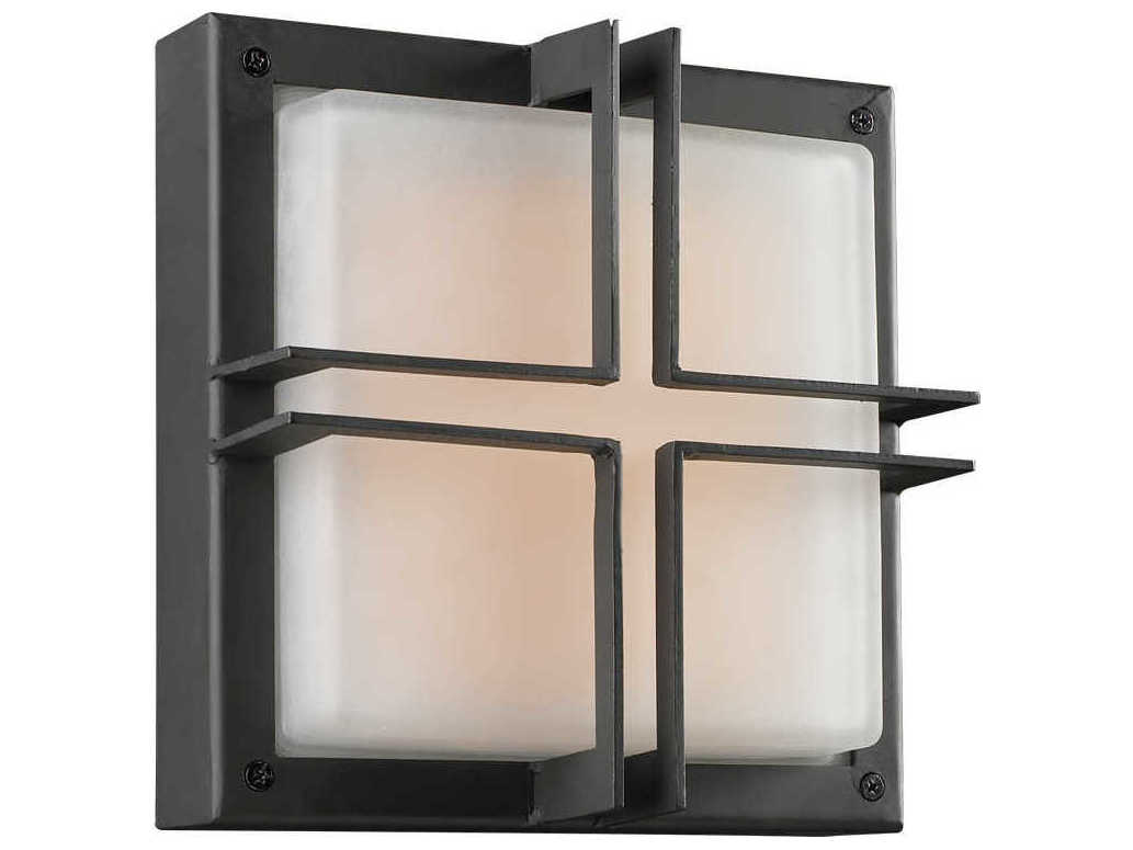 PLC Lighting Piccolo Bronze 10'' Wide LED Wall Light | PLC8026BZLED