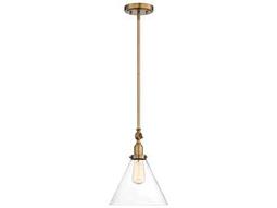 Savoy House Drake 1-Light English Bronze Glass Pendant | SV79132113