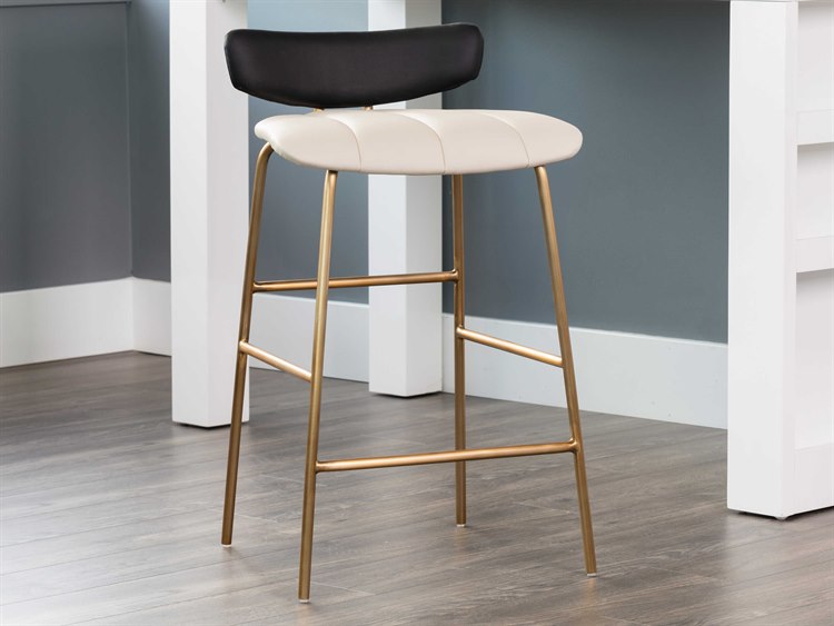 Sunpan Ikon Lorelei Dillon Cream Black Counter Stool | SPN106019