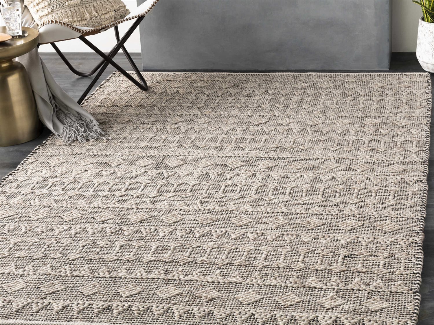 Surya Ingrid Beige / Cream Rectangular Area Rug | SYING2005REC