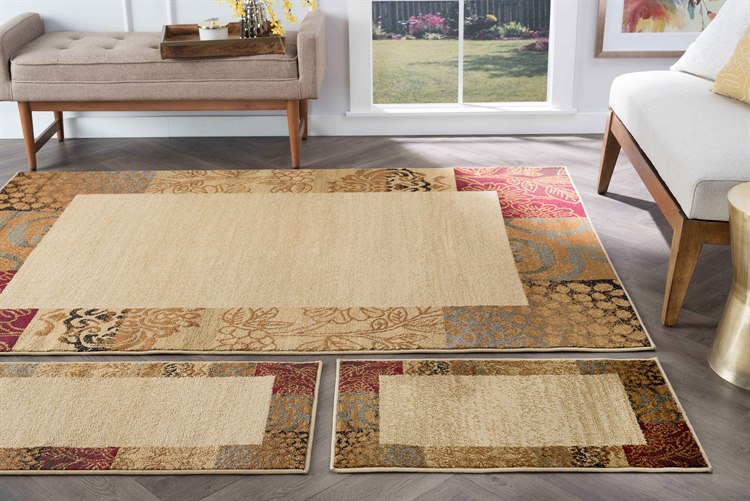 Tayse Elegance Bordered Area Rug | TAELG5202SET Tayse Elegance Bordered Area Rug | TAELG5202SET
