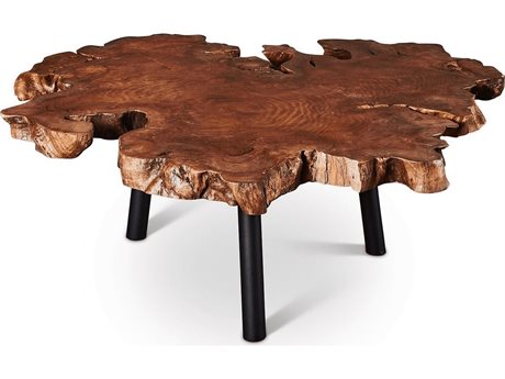 Urbia Akara Natural Chamcha / Black 40-50'' Wide Coffee Table ...