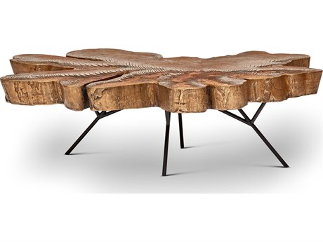 Urbia Akara Natural Chamcha / Black 40-50'' Wide Coffee Table ...