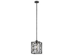Uttermost Calix 1-Light Aged Brass Glass Bell Pendant | UT22127