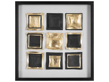 Uttermost The Times Dark Walnut Shadow Box Wall Art | UT04301