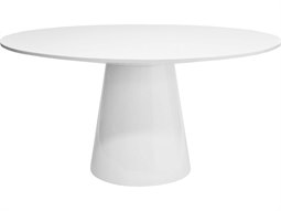Four Hands Magnolia Round Wood Whitewash Dining Table | FSIMGN60R
